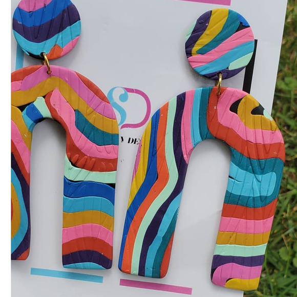 Swanky Designs | Jewelry | New Swanky Designs Psychedelic Colorful ...